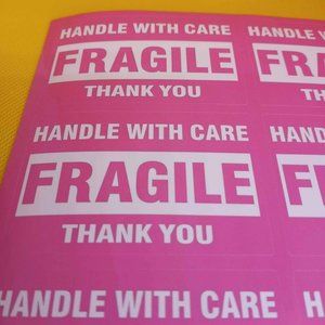 Office | 12 Pcs Fragile Stickers 2 X 3 Shipping Warning Stickers ...
